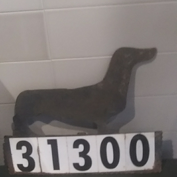 Accents | Rustic Dachshund Dog House Number Metal Sign | Poshmark
